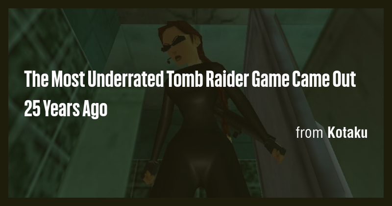 The Most Underrated Tomb Raider Game Came Out 25 Years Ago - Briefly