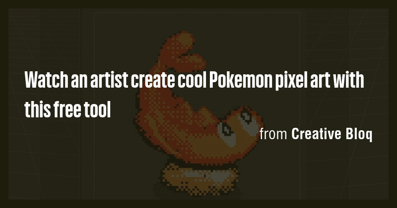 Watch an artist create cool Pokemon pixel art with this free tool - Briefly
