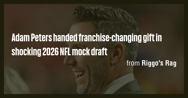 Adam Peters handed franchise-changing gift in shocking 2026 NFL mock ...