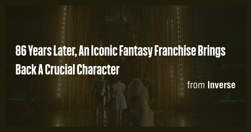 86 Years Later, An Iconic Fantasy Franchise Brings Back A Crucial ...