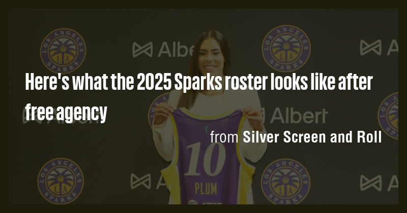 Here's what the 2025 Sparks roster looks like after free agency - Briefly