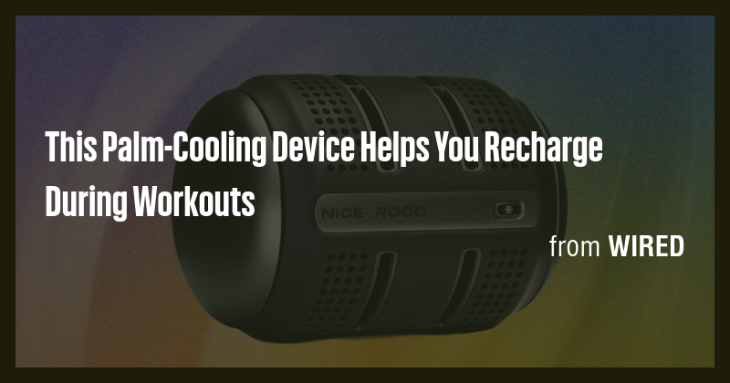 This Palm-Cooling Device Helps You Recharge During Workouts - Briefly