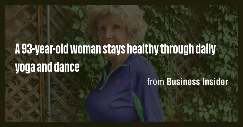 A 93-year-old woman stays healthy through daily yoga and dance - Briefly
