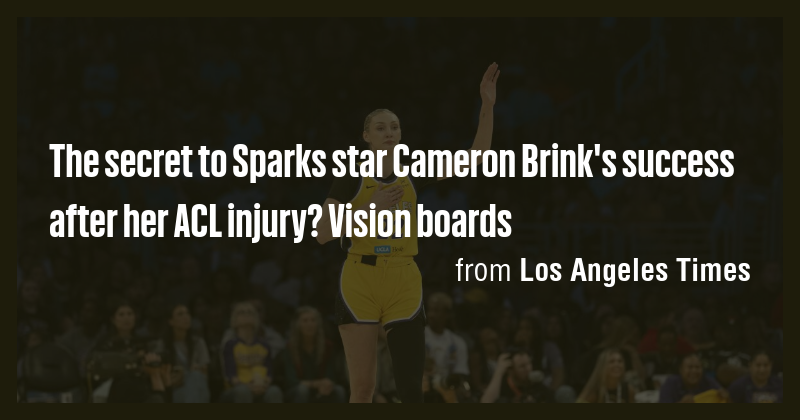The secret to Sparks star Cameron Brink's success after her ACL injury ...
