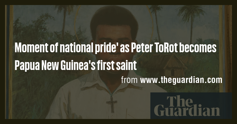 Moment of national pride' as Peter ToRot becomes Papua New Guinea's ...