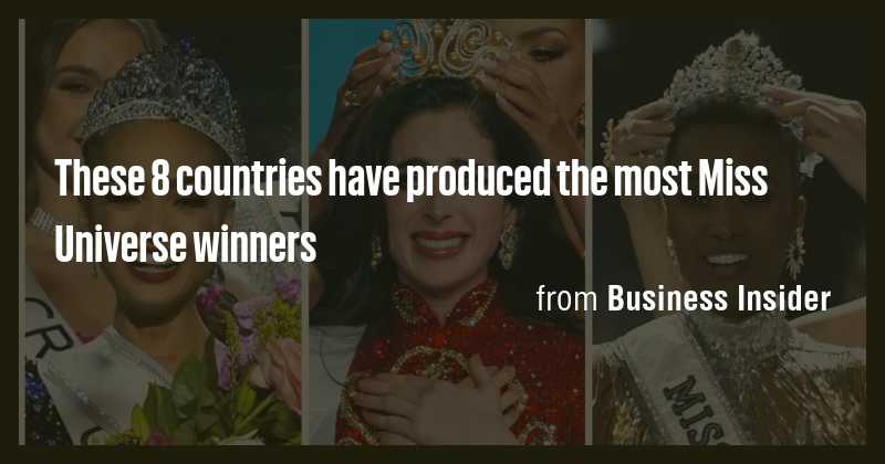 These 8 countries have produced the most Miss Universe winners - Briefly