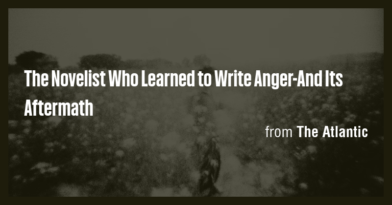 The Novelist Who Learned to Write Anger-And Its Aftermath - Briefly