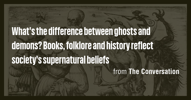 What's the difference between ghosts and demons? Books, folklore and ...