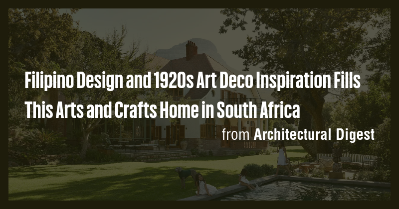 Filipino Design and 1920s Art Deco Inspiration Fills This Arts and ...