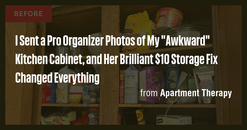 I Sent a Pro Organizer Photos of My "Awkward" Kitchen Cabinet, and Her ...