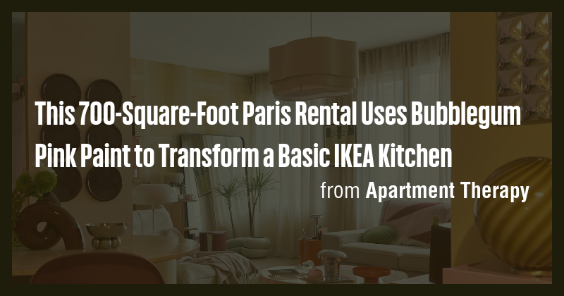 This 700-Square-Foot Paris Rental Uses Bubblegum Pink Paint to ...