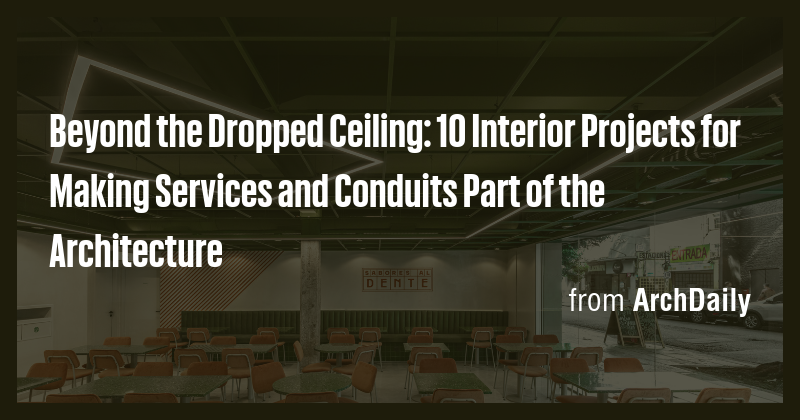 Beyond the Dropped Ceiling: 10 Interior Projects for Making Services ...